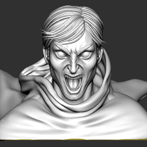 👤 Erwin Smith charge bust・ STL File for 3D printing・Cults