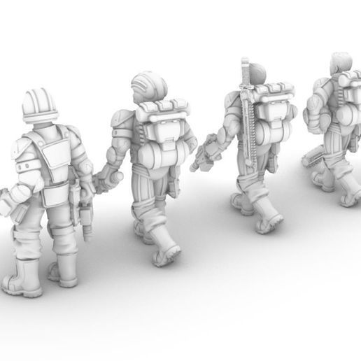🧑‍ ️ 28mm Modular Mech Pilot On Foot・ 3D File for 3D printing・Cults