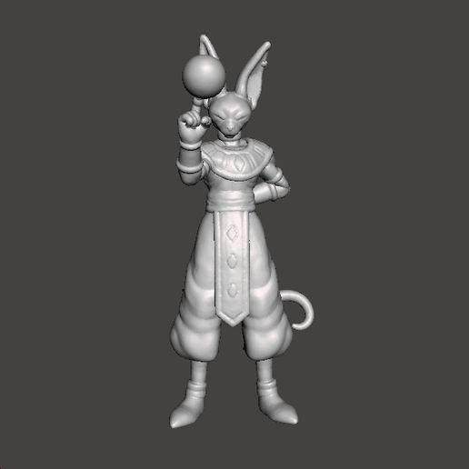 STL file DB BEERUS GOD OF DESTRUCTION MINIATURE MODEL FOR FANTASY GAMES ...
