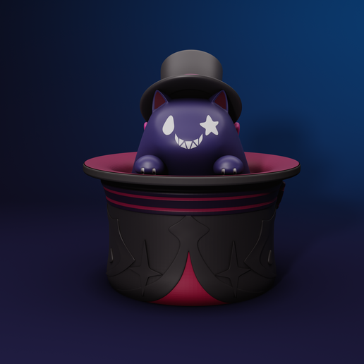 🐱 Lyney cat | Genshin Impact・Free 3D File for 3D printing・Cults