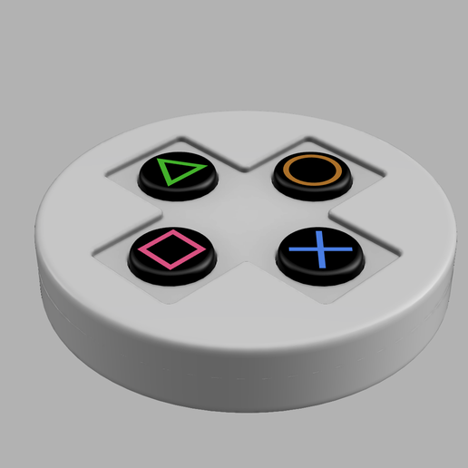 🎮 Retro Playstation Controller Clicker Fidget・ STL File for 3D printing ...