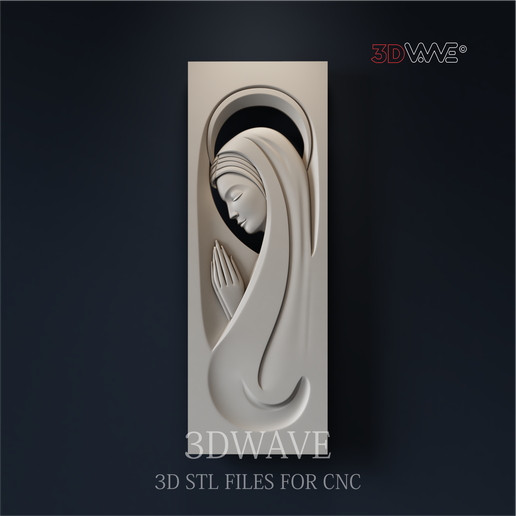 📁 VIRGIN MARY 3d stl file for CNC・ STL File for CNC machining - Laser ...