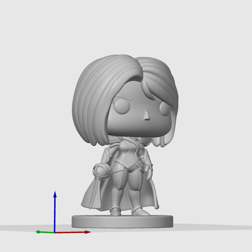 👾 Fiora funko style league of legends・ 3MF File for 3D printing・Cults