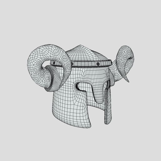 STL file Horned Helmet 🪖 (OBJ)・3D print object to download・Cults