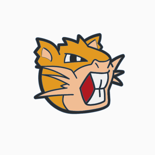 STL file RATICATE FACE Nº20 🐉 ・3D print model to download・Cults