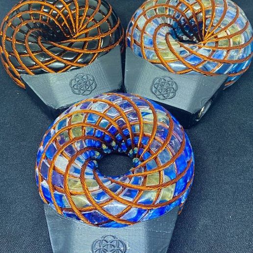 STL file base for silicone mold of Torus Rodin Coil vortex Pemf 4.5 ...