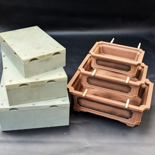 🪴 BONSAI POT MOLD 001 - SMALL SIZE・ 3D File for 3D printing・Cults