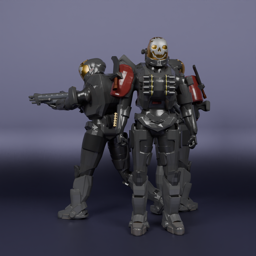 STL file EMILE (A-239) | 3 Poses | Halo Fanart 😇 ・3D printable model to ...