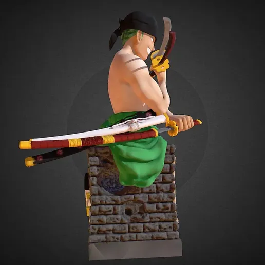 STL file roronoa zoro 🖼️ ・3D printing design to download・Cults