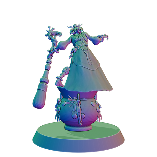 🧙‍♀️ Baba Yaga Miniature STL – Witch Hut Rider for DnD, Pathfinder ...