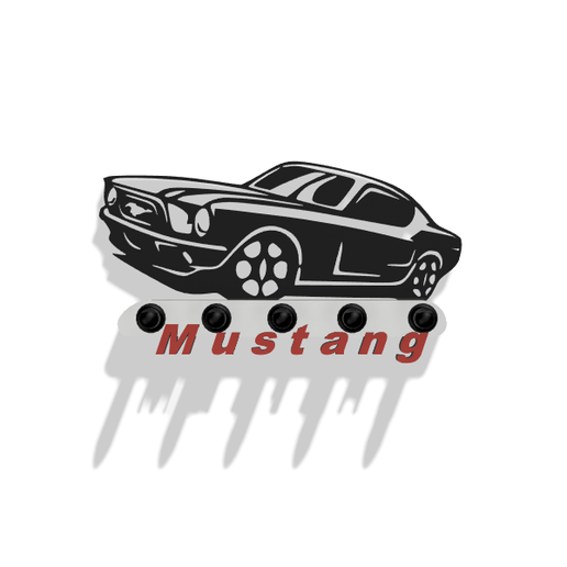 STL file Mustang key board, key holder 🐎 ・3D printer model to download ...