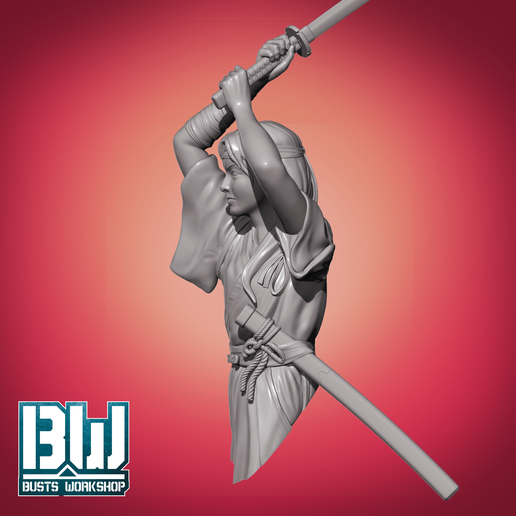 STL file Yuriko, Female Ronin (55mm Bust) ♀️ ・3D printing design to ...