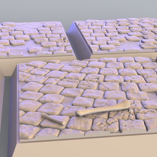 STL file Cursed Streets - square bases 40mm 🟪 ・Template to download and ...