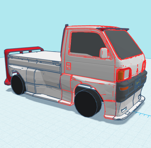 🚚 LDRC 1/18 U42T Drift kei Minicab Truck・ STL File for 3D printing・Cults
