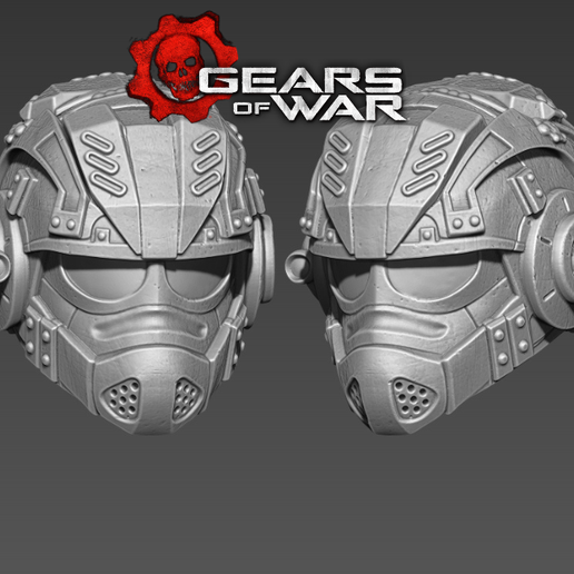 🪖 cog gears helmet 3d model Gears Of War 1:12・ OBJ File for 3D printing ...