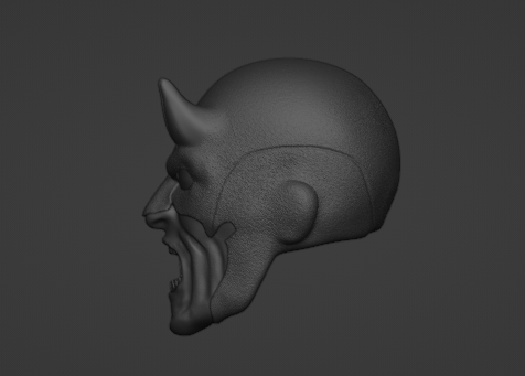 🦸 Daredevil Screaming Head・Free STL File for 3D printing・Cults