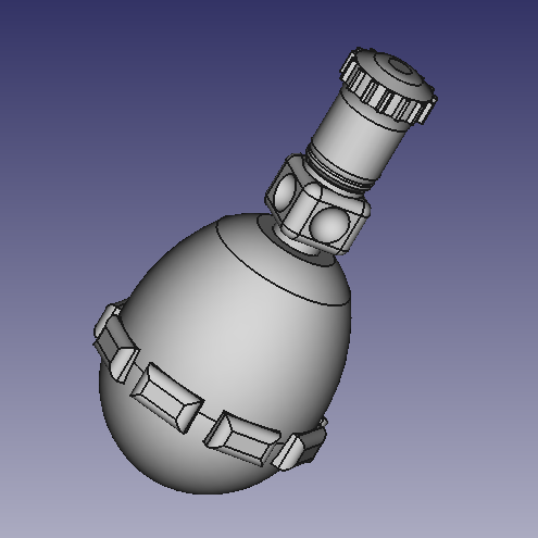 STL file WWII INERT GRENADE CONCEPT PROTOTYPE 🔫 ・Template to download ...