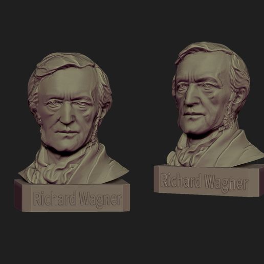 STL file Richard Wagner 🗿 (OBJ)・3D printable model to download・Cults