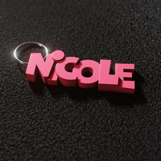 STL file NICOLE - Keyring 🗝️ ・3D print model to download・Cults