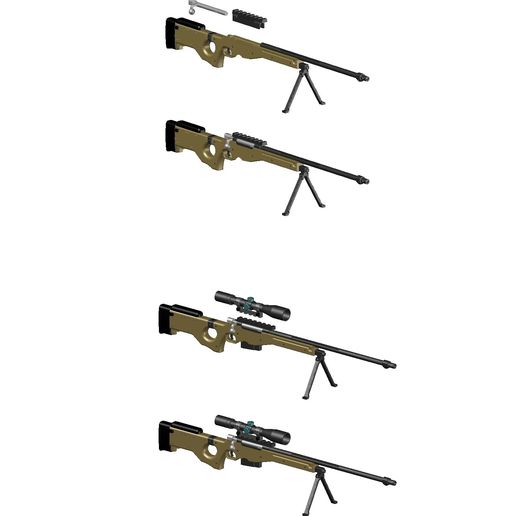 STL file AWP ACCURACY SNIPER RIFLE - MINIATURE GUN 🔫 ・3D printer model ...