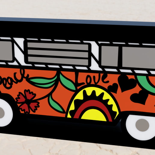 🚌 hippy bus light z-hop style (single extruder)・ 3MF File for ・Cults