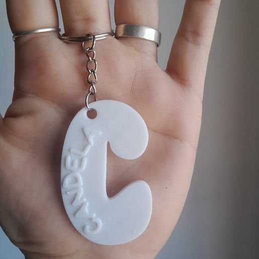 Free STL file Key ring name CANDELA 🔑 ・3D printable object to download ...