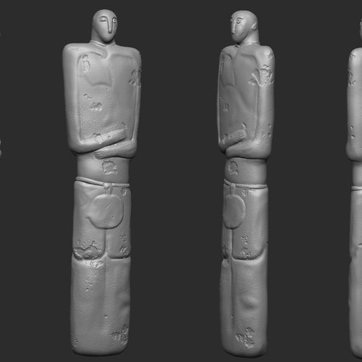 STL file Arabic peninsula. Anthropomorphe Stele. 3rd century BC ...