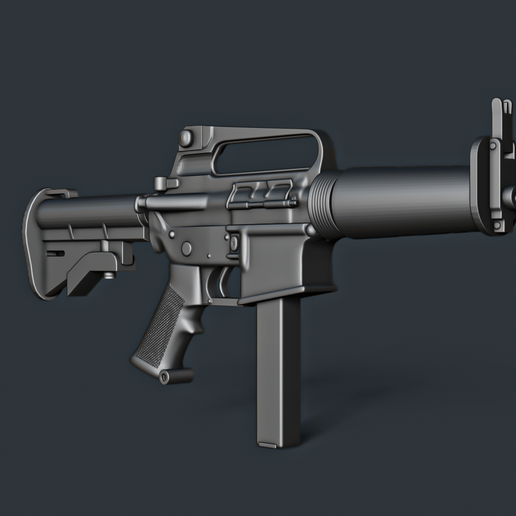 🔫 Colt 633 RoZ・ STL File for 3D printing and CNC machining - Laser ...
