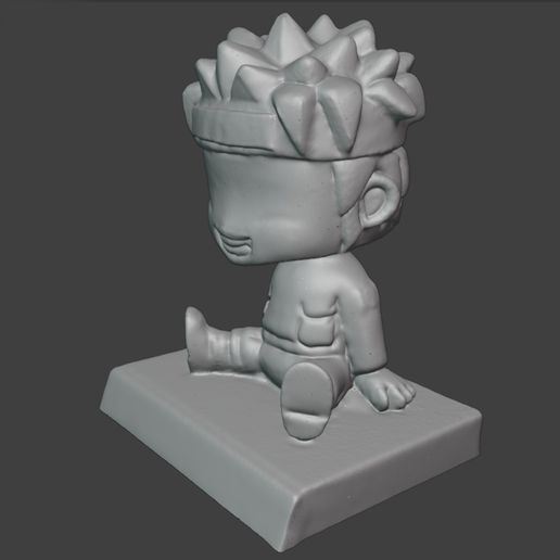 3D file Chibi Naruto Cute 👾 ・3D printer design to download・Cults