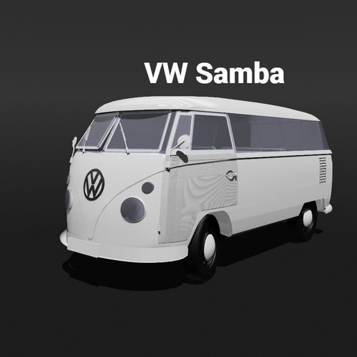 🚌 VW Samba Bus car, auto, bus・ STL File for ・Cults