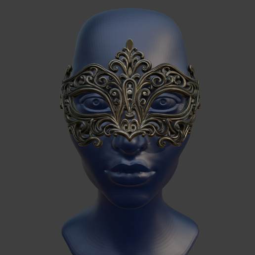 🎭 Venetian Mask・ STL File for 3D printing・Cults