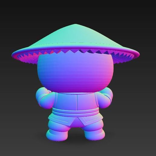 👋 hello kitty x mortal kombat badtz-maru kung lao・ STL File for 3D ...