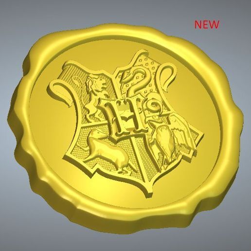 🦭 Harry Potter Acceptance Letter Hogwarts mail seal・ STL File for 3D ...