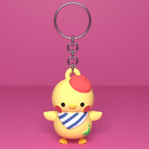 🗝️ Keychain Artsy Birb | Love and Deepspace・ STL File for 3D printing・Cults
