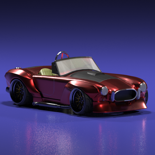 🚙 Shelby Cobra Custom Wide Body Kit Design・ STL File for ・Cults