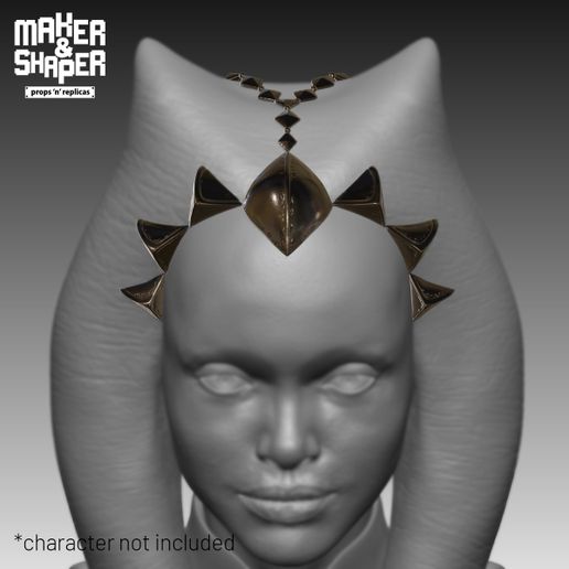🎭 Ahsoka Headdress・ STL File for 3D printing・Cults