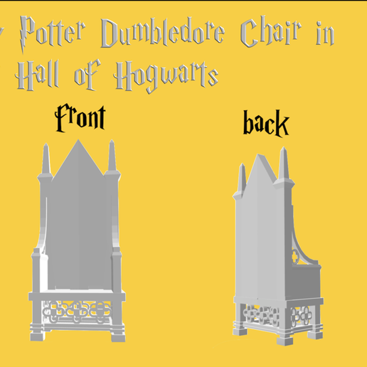 🪑 Harry Potter Dumbledore Chair in Great Hall of Hogwarts ...