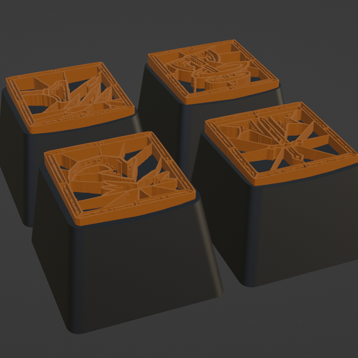 📁 18x Diablo 4 Barbarian, Keycaps 3D STL File, Mechanical Keyboard・ STL ...