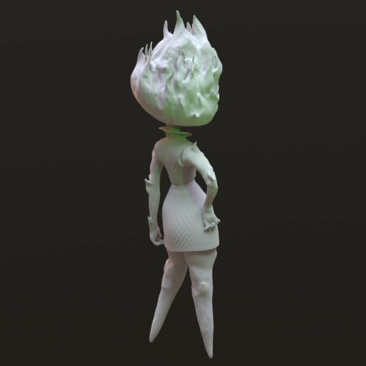 📽️ Pixar Elemental Ember Lumen printable・ STL File for 3D printing・Cults