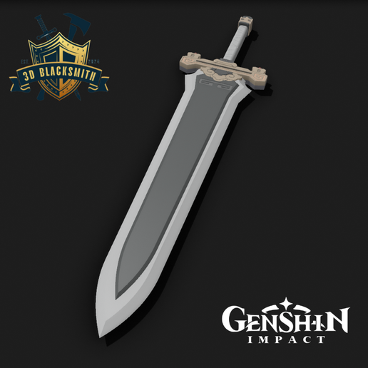 STL file Genshin Impact Quartz Sword Prop ( 1/1 Scale ) 🗡️ ・3D printer ...