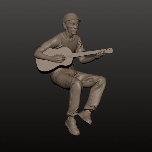 🎸 Don Ramon Playing the Guitar - Classic Figure (1/64 Diorama)・ STL ...