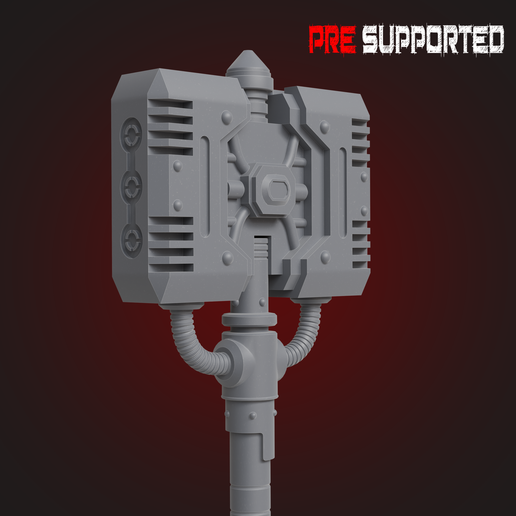 🔨 Grav Crusher Hammer - 3D Printable Sci-Fi Weapon Prop・ 3D File for 3D ...