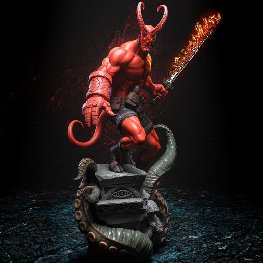 🤓 Hellboy 3D Print・ STL File for 3D printing・Cults