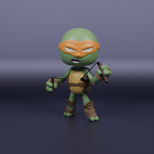 🥷 NINJA TURTLES - MIKEY・ STL File for 3D printing・Cults