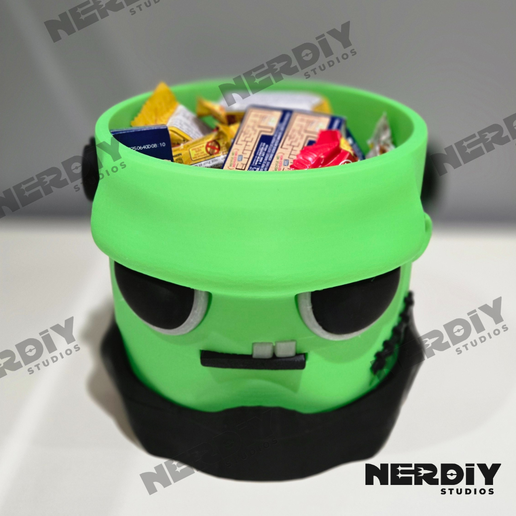 🍬 Frankenstein Candy Bowl・ STL File for 3D printing・Cults