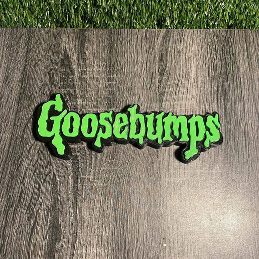 🎬 GOOSEBUMPS LOGO 3D PRINT DECORATION・ STL File for 3D printing・Cults