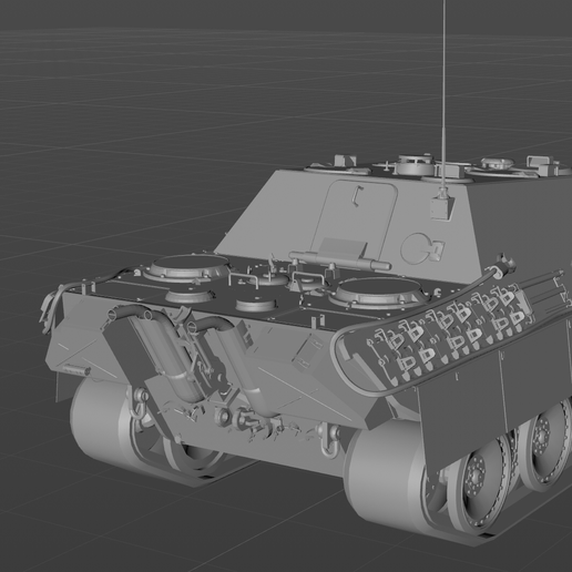 🐆 German Cheetah G1 anti-tank destroyer 3D model material (1)・ STL File ...