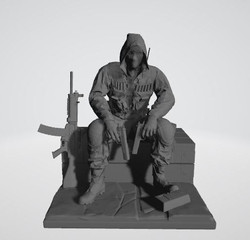 🤙 Stone Sable Faceless - BO6 COD・ STL File for 3D printing・Cults