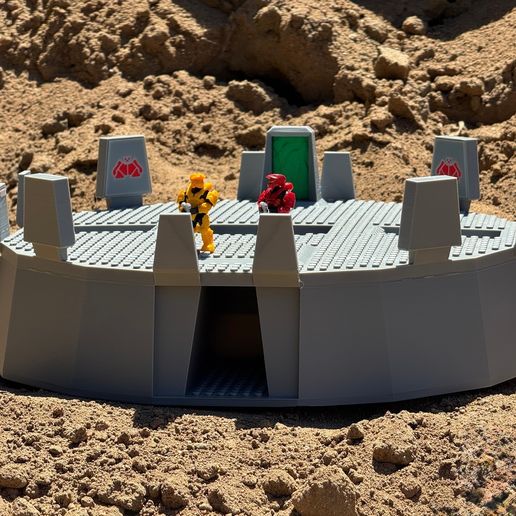 😇 Halo Mega Scaled Blood Gulch Base・ 3D File for 3D printing・Cults