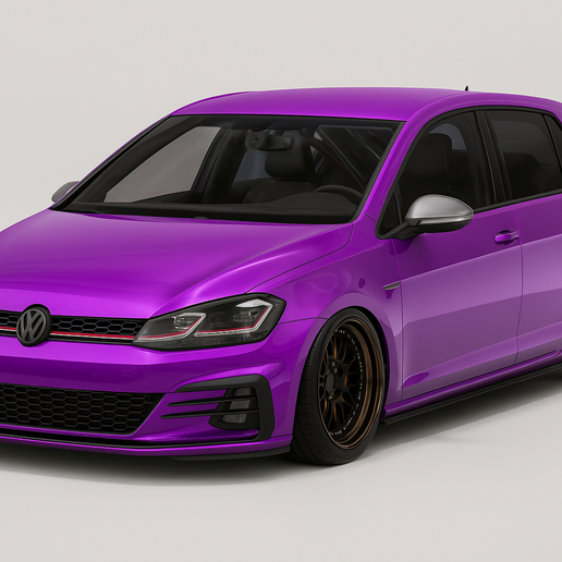 🚗 volkswagen golf gti mk7・ STL Datei für 3D-Druck・Cults